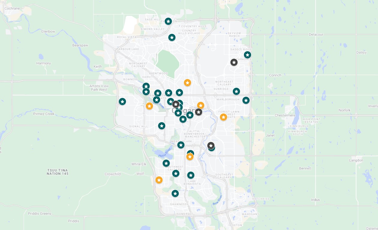Map Activateyyc Federation Of Calgary Communities